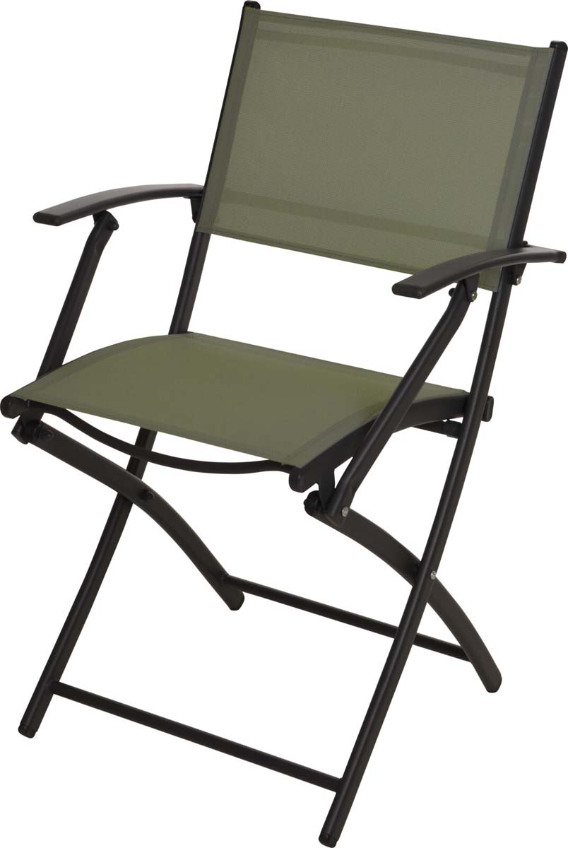 JK Home Décor - Folding Chair Green Woven Polyester